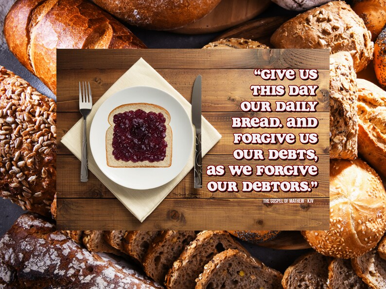 The Lord's Prayer element 2 Bible Verse Poster Printable Wall Art ...