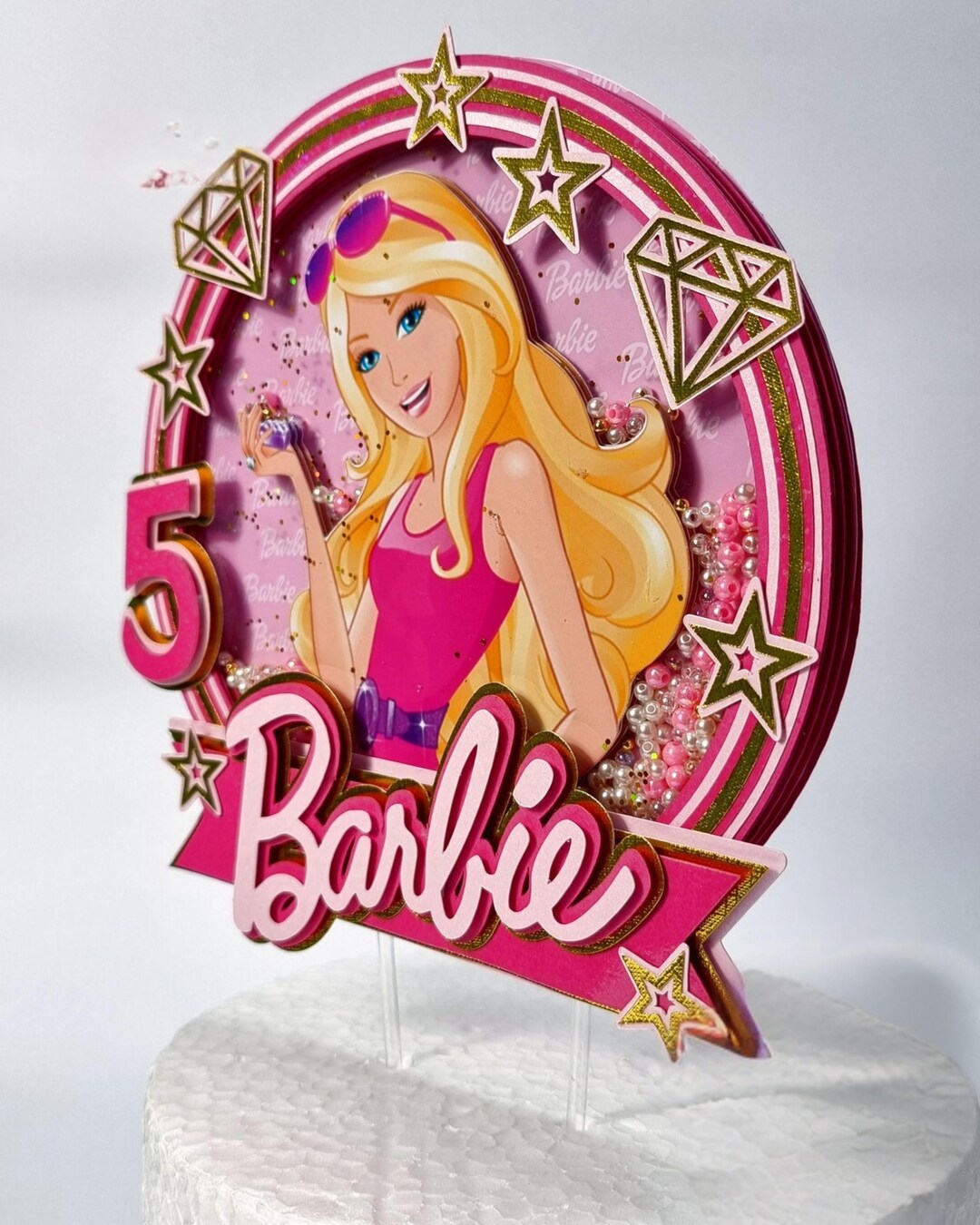 Cake Topper Fashion Doll – Glam Cake Decoration for Girl’s Birthday - Etsy