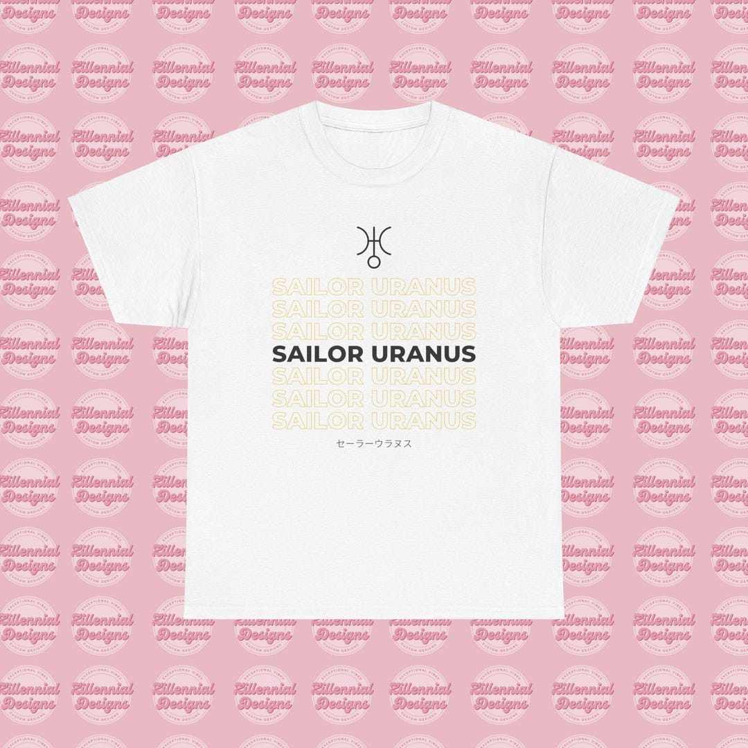 Sailor Uranus Typography T-shirt - Etsy