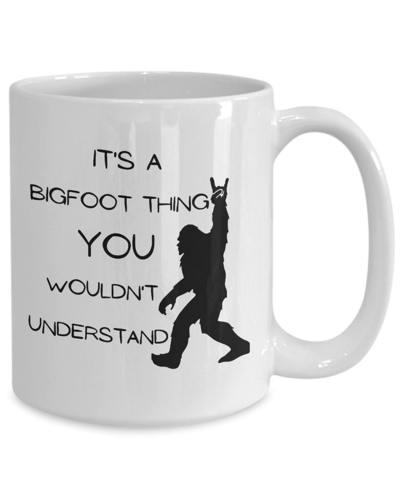 Bigfoot Mug, Sasquatch Coffee Cup, Bigfoot Believer, Novelty Coffee Mug ...