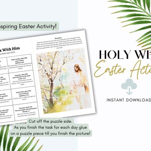 LDS Easter Script Printable | Holy Week Mini Book | Holy Week Banner ...