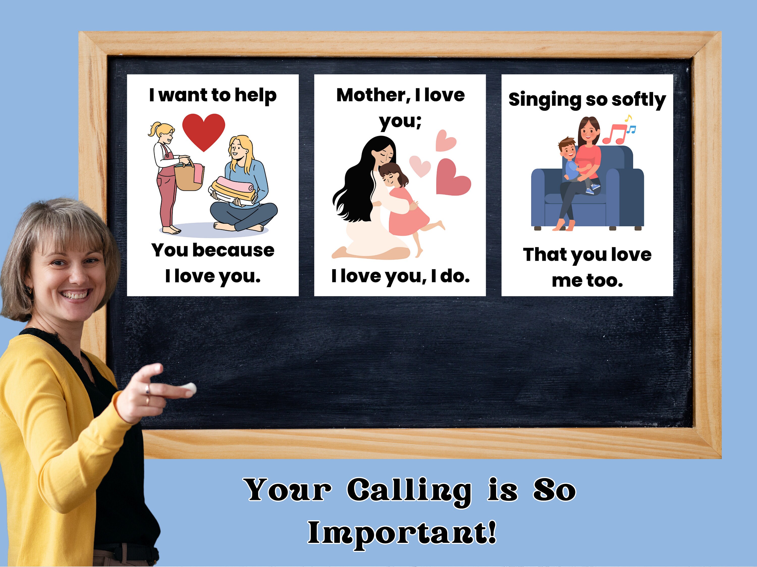 Mother, I Love You | LDS Primary Singing Time Flipchart (digital ...