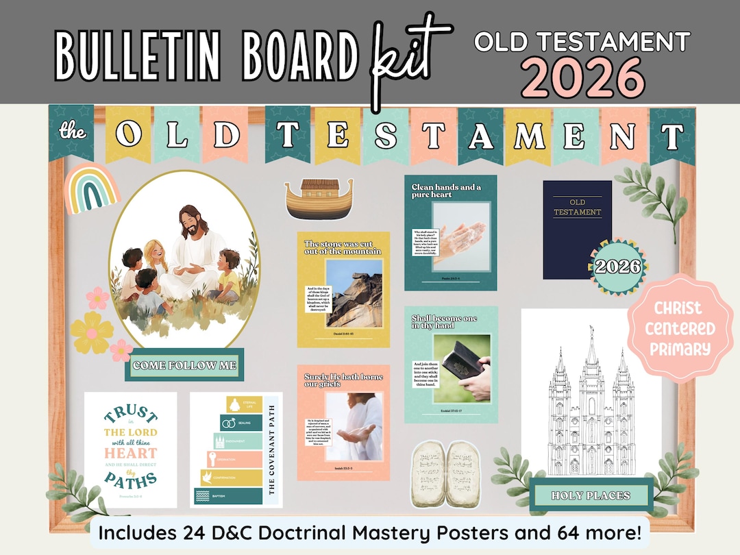LDS Old Testament Bulletin Board Kit 2026 (digital Download) - Etsy