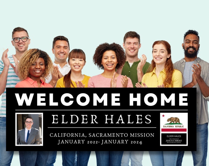 Welcome Home Missionary 6x2' Poster Mission Homecoming Print Mission ...