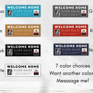 Missionary Welcome Home Banner Missionary Banner Personalized ...