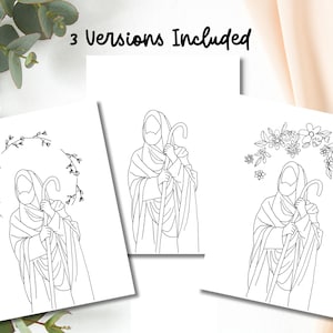 Good Shepherd Line Art | Relief Society Activity | Young Womens ...