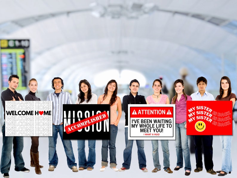 12 LDS Missionary Welcome Home Signs Homecoming Airport - Etsy