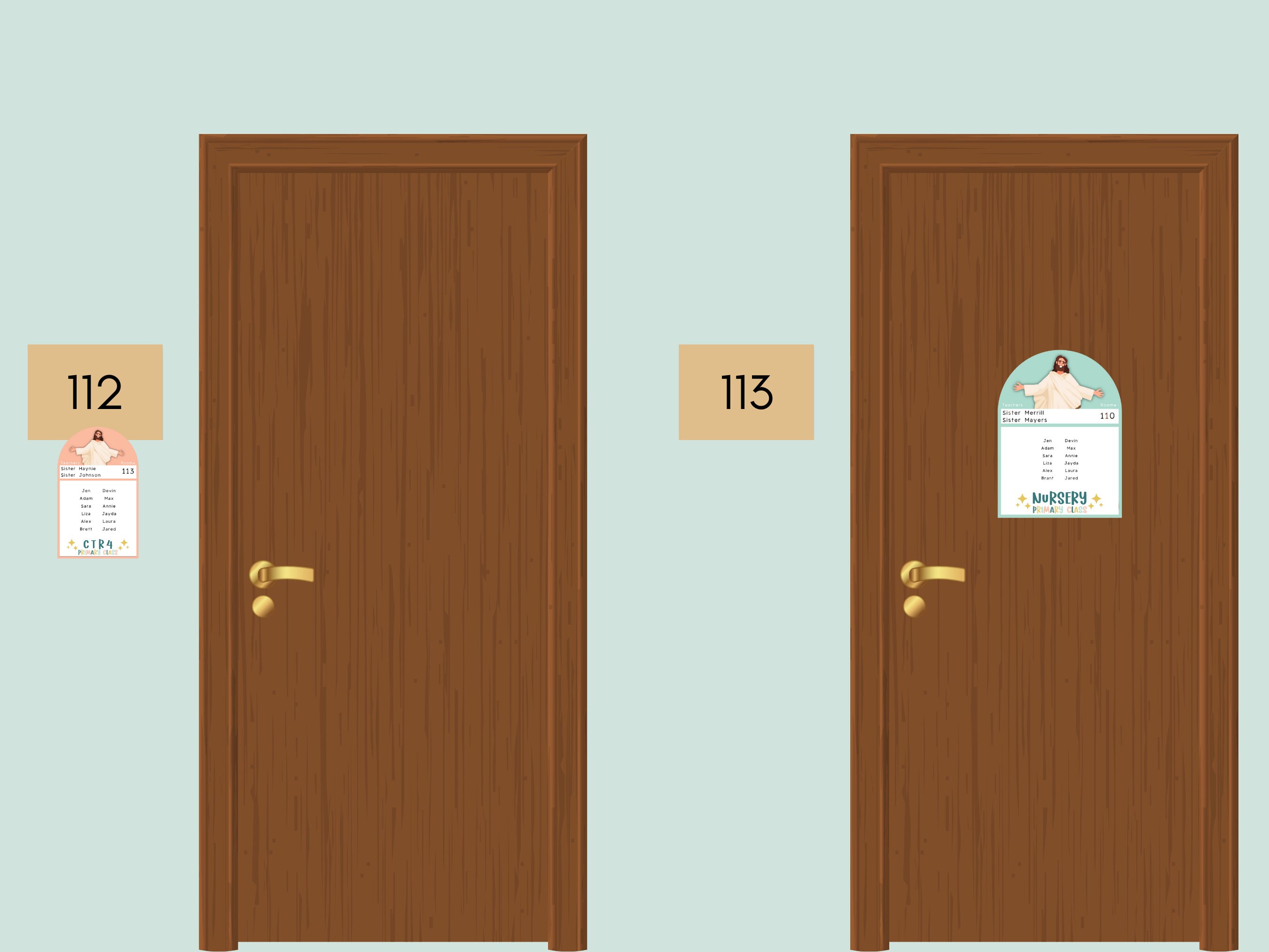 LDS Primary Chair & Door Signs: Book of Mormon 2024 (canva Template) - Etsy