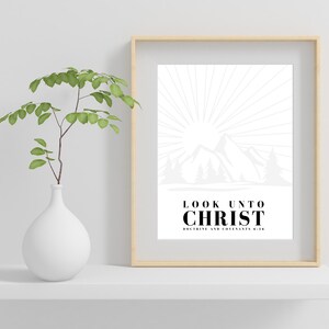 Look Unto Christ Line Art: LDS Coloring Pages (digital Download) - Etsy