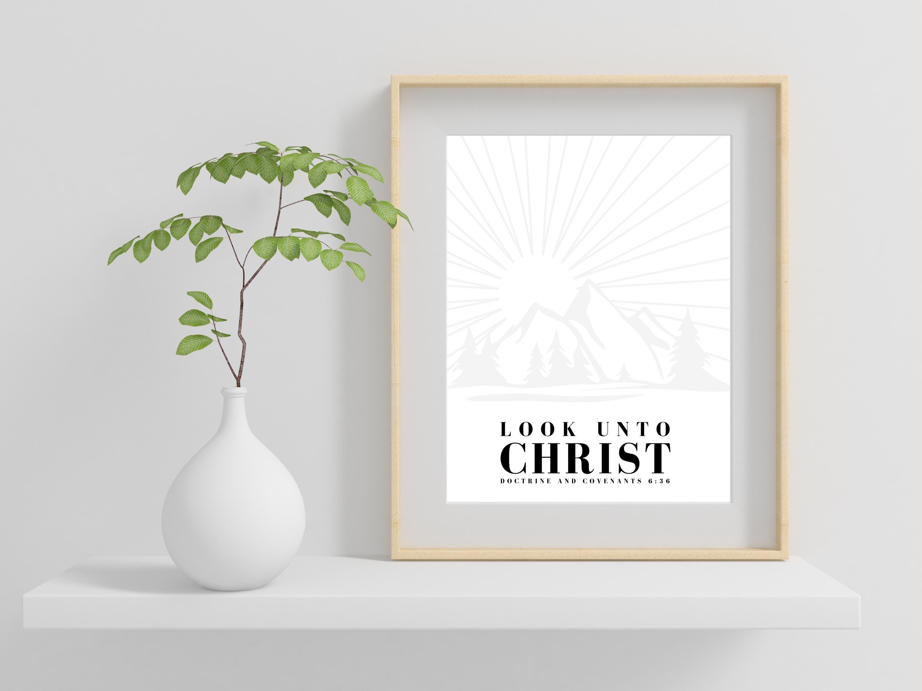 Look Unto Christ Line Art: LDS Coloring Pages (digital Download) - Etsy