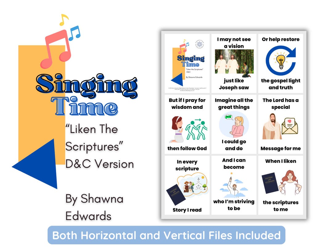 Liken the Scriptures Singing Time Flip Chart: D&C Primary Music ...