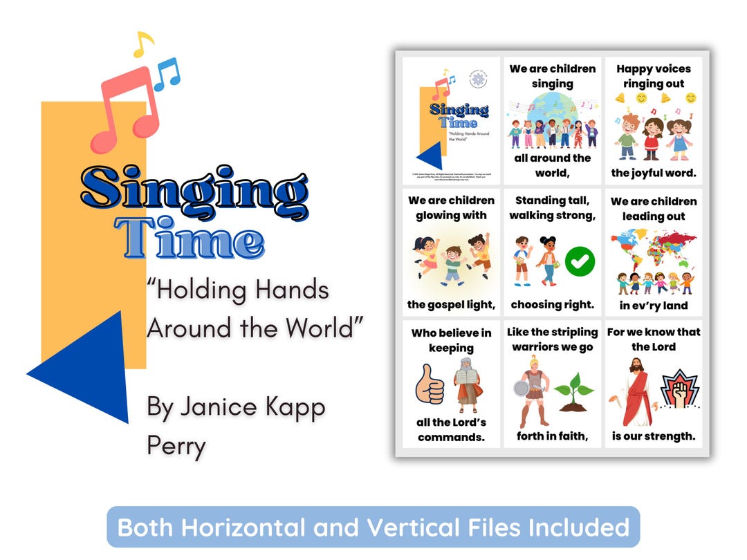 LDS Singing Time Flip Chart: Holding Hands Around the World (digital ...