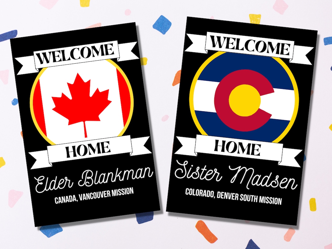Missionary Welcome Home Poster Missionary Sign - Etsy
