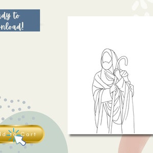 Good Shepherd Line Art | Relief Society Activity | Young Womens ...
