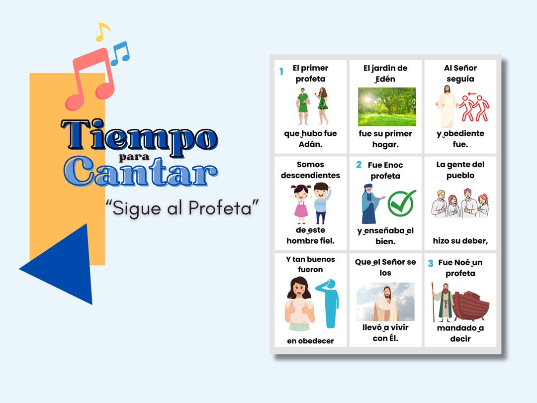 LDS Singing Time Flipchart: Sigue Al Profeta, Musica De Primaria ...