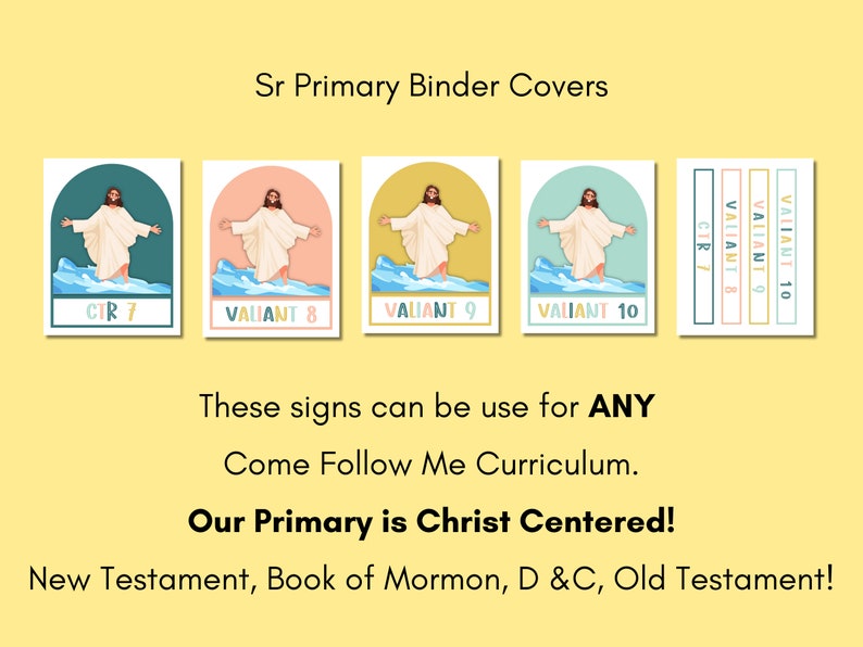 LDS Primary Binder Covers Come Follow Me New Testament 2023 - Etsy