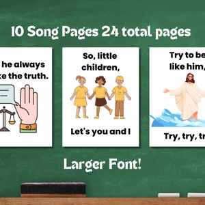 LDS Singing Time | A Childs Prayer | Primary Music | Singing Time Flip ...