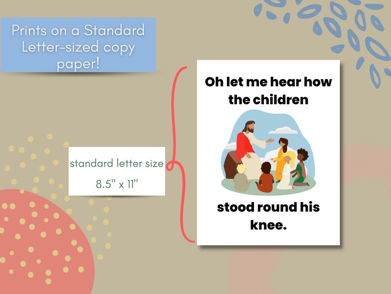 March 2023 LDS Singing Time Tell Me the Stories of Jesus - Etsy