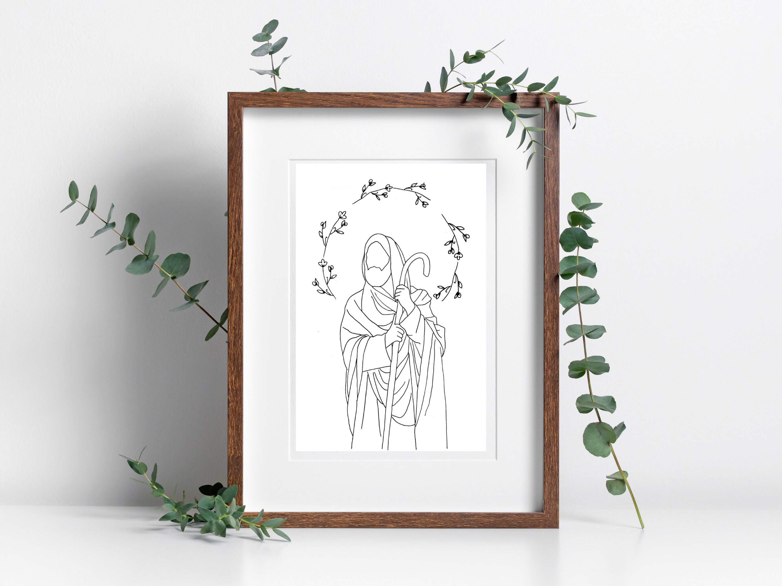 Good Shepherd Line Art Relief Society Activity Young - Etsy