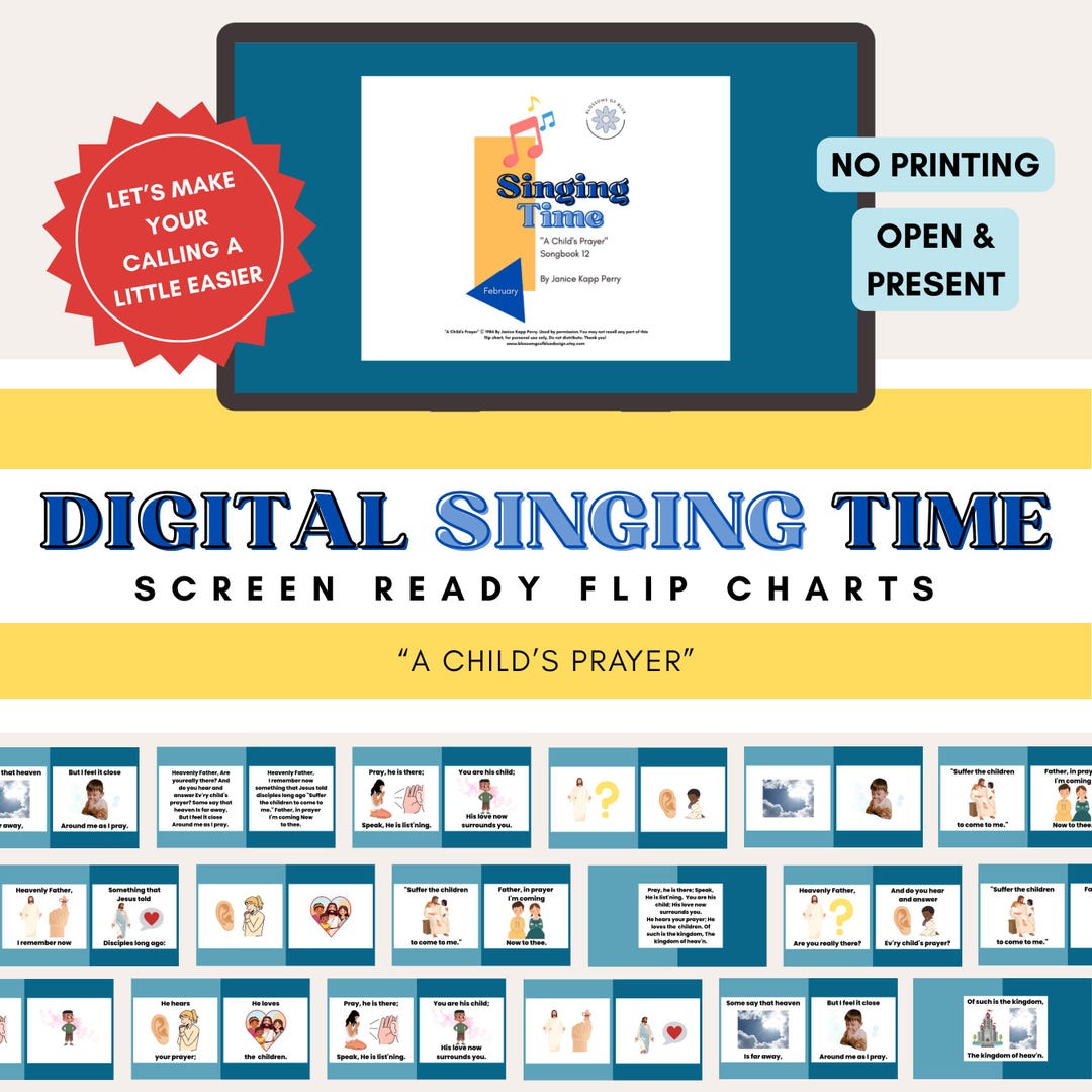 A Child's Prayer | Digital Singing Time Flipchart Presentation ...