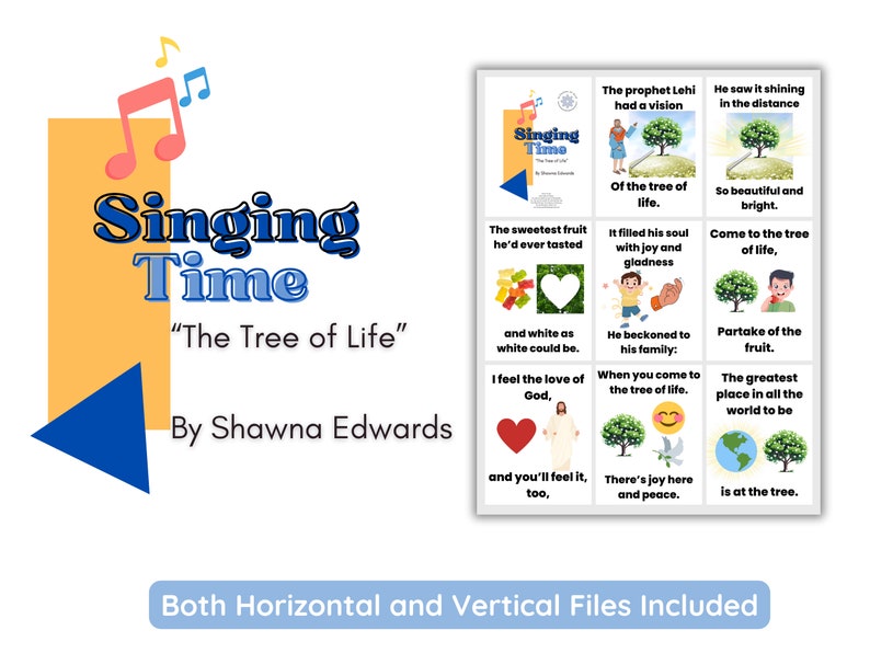 The Tree of Life LDS Primary Singing Time Flip Chart (digital Download ...