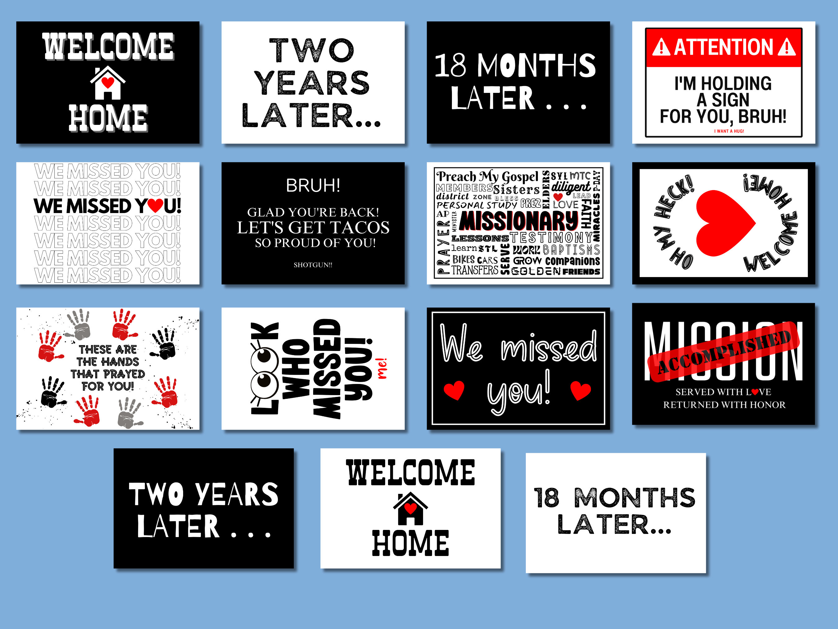 LDS Missionary Welcome Home Signs: Airport Poster Print (digital ...