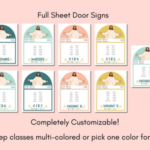 LDS Primary Chair and Door Signs | Come Follow Me Book of Mormon 2024 ...