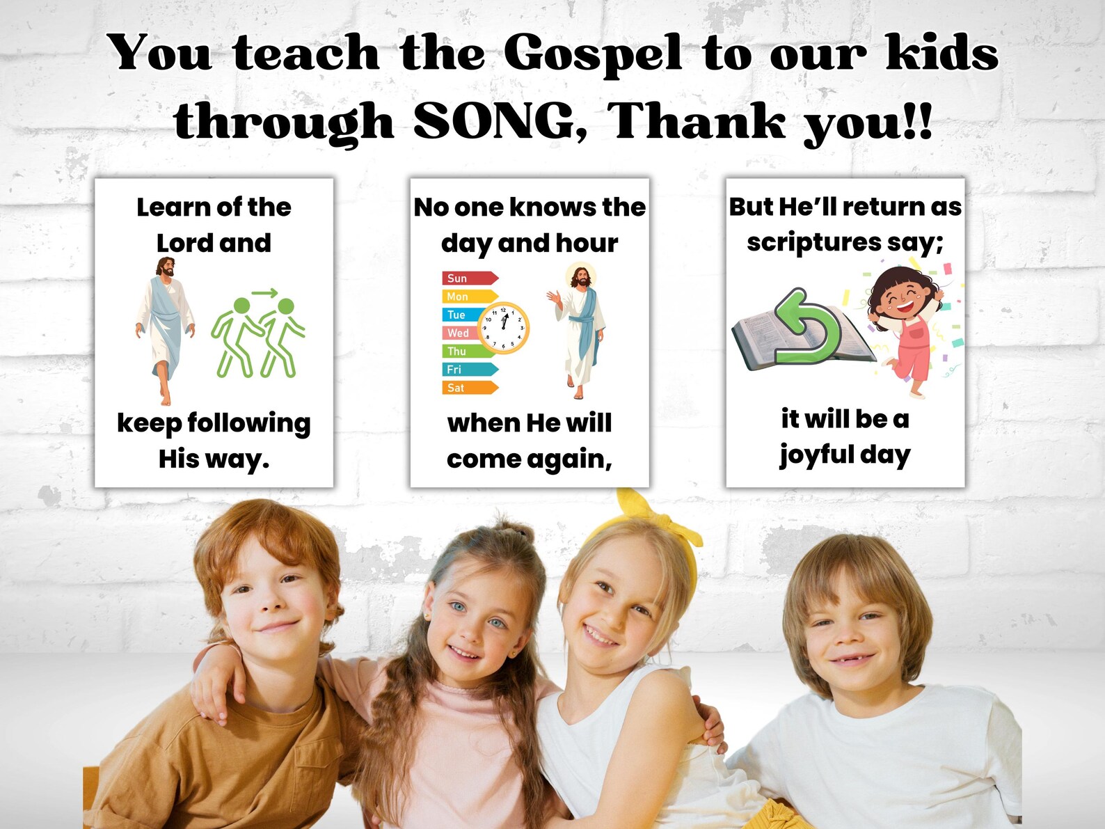 LDS Singing Time Flip Chart: When the Savior Comes Again (digital ...