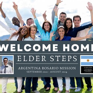 Missionary Welcome Home Banner | Missionary Banner | Personalized ...