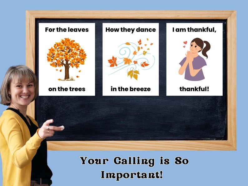 I Am Thankful LDS Primary Flip Chart by Angie Killian (digital Download ...