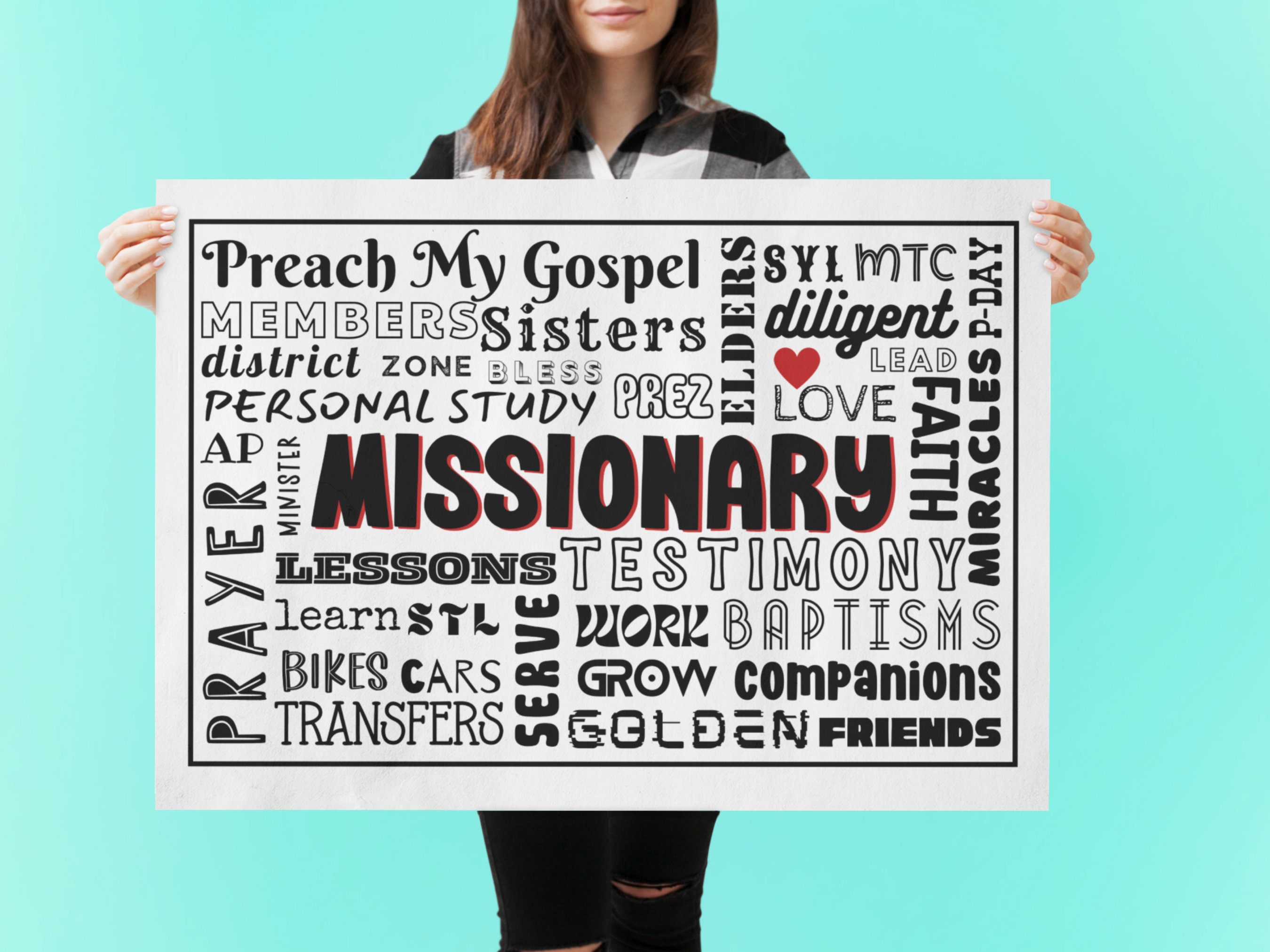LDS Missionary Welcome Home Signs: Airport Poster Print (digital ...