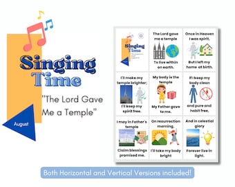 The Lord Gave Me a Temple Flip Chart & Visual Aids Teach Come Follow Me ...