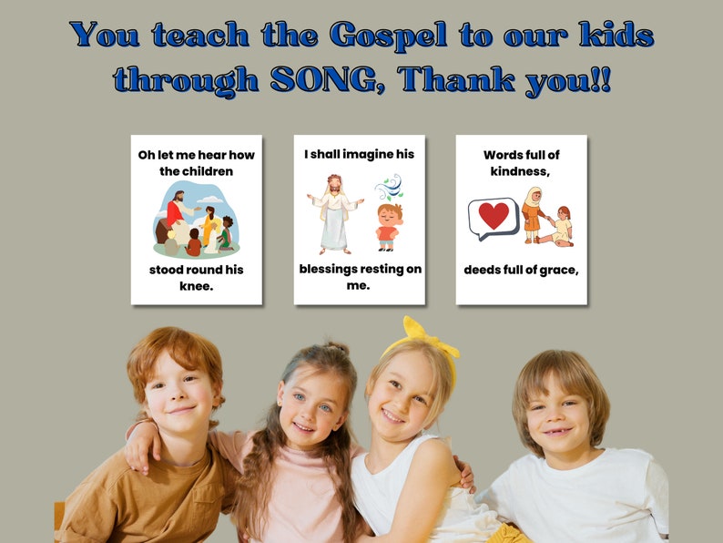 March 2023 LDS Singing Time Tell Me the Stories of Jesus - Etsy