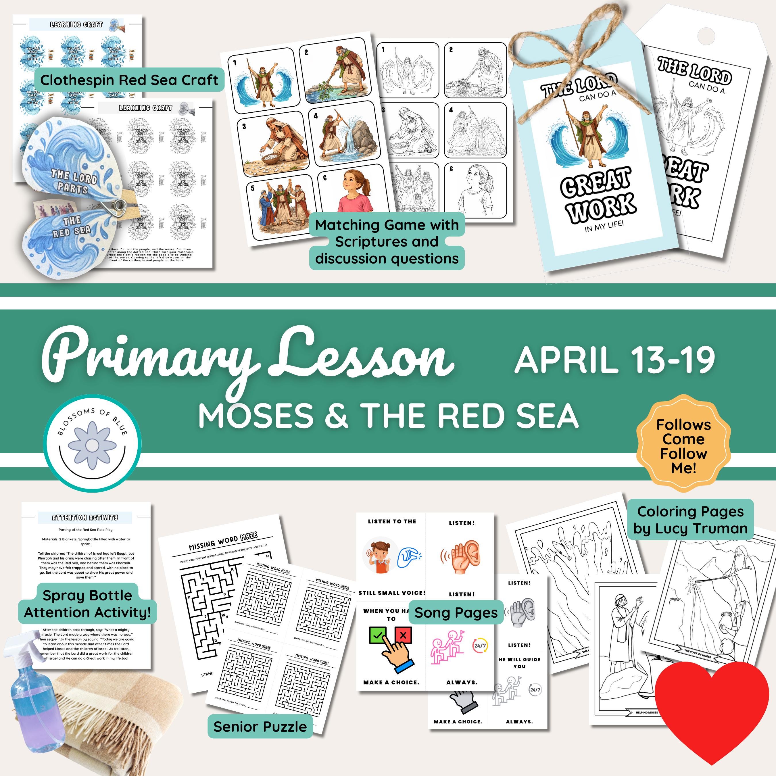 April 13-19 | Primary Lesson Helps | Come Follow Me 2026 | Moses & the ...