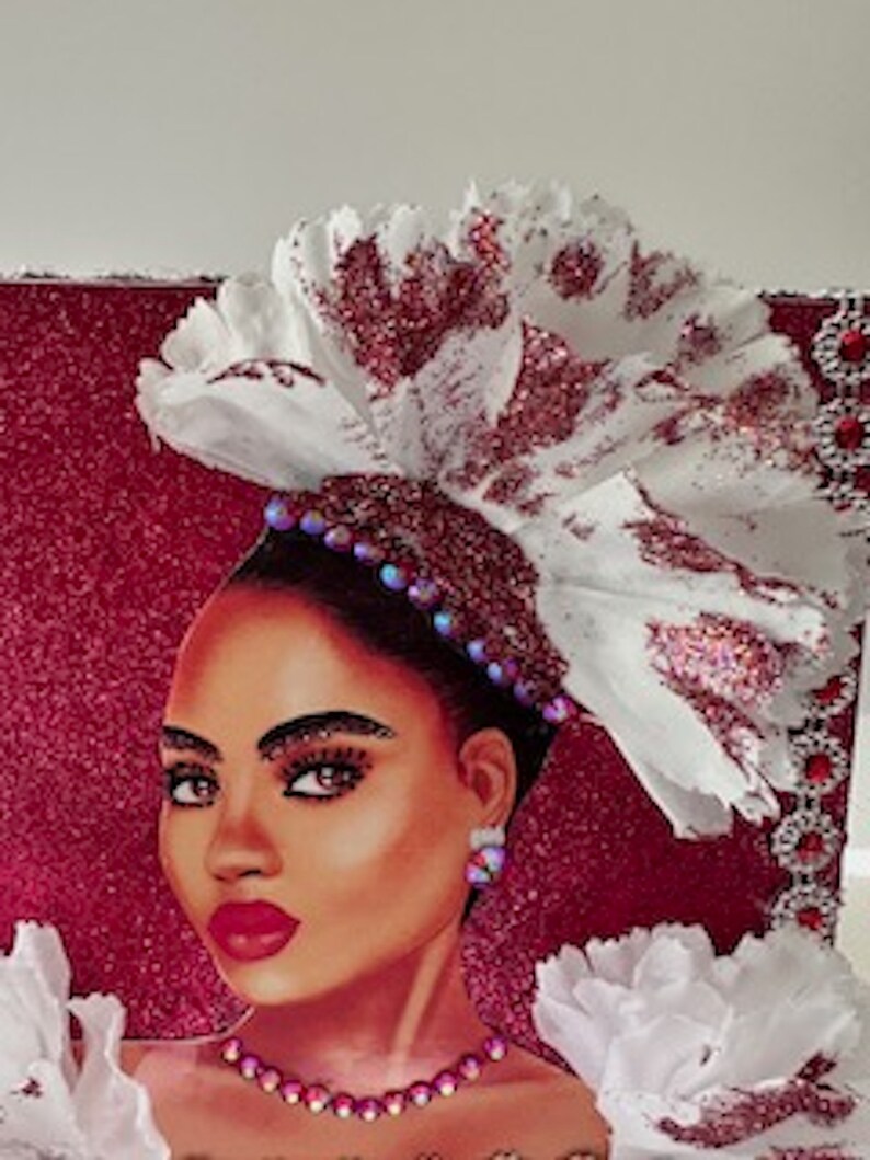 Tissue Box Cover Diva Tissue Box Afro American Art Wooden - Etsy