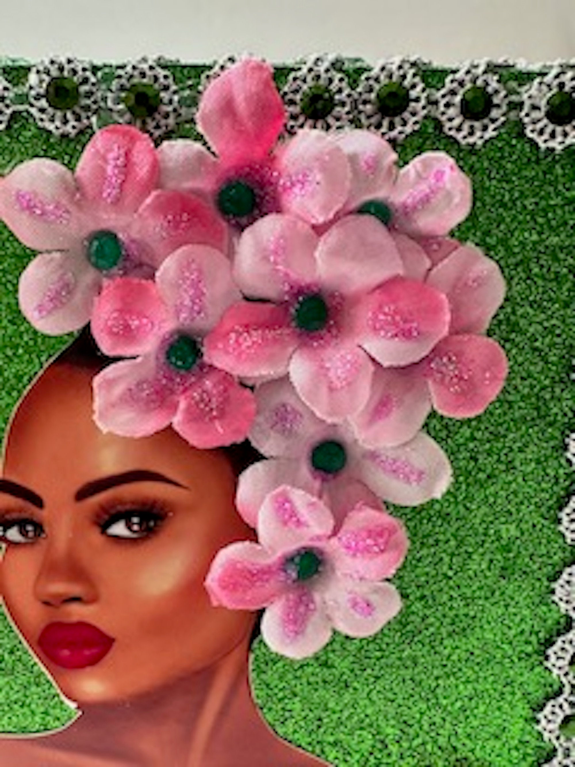 Tissue Box Cover, Diva Tissue Box, Afro American Art, Wooden Tissue Box ...