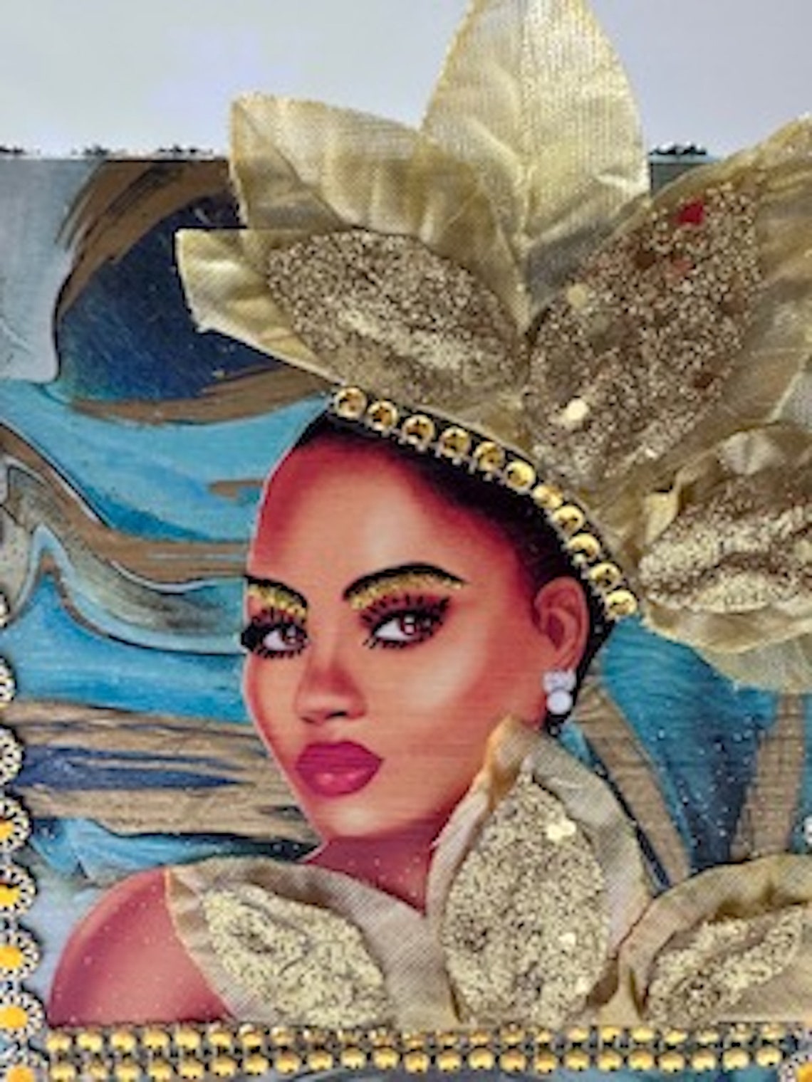 Tissue Box Cover, Diva Tissue Box, Afro American Art, Wooden Tissue Box ...