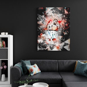 Muhammad Ali Canvas Wall Art | Digital Printable | Boxing Legend | Gift ...