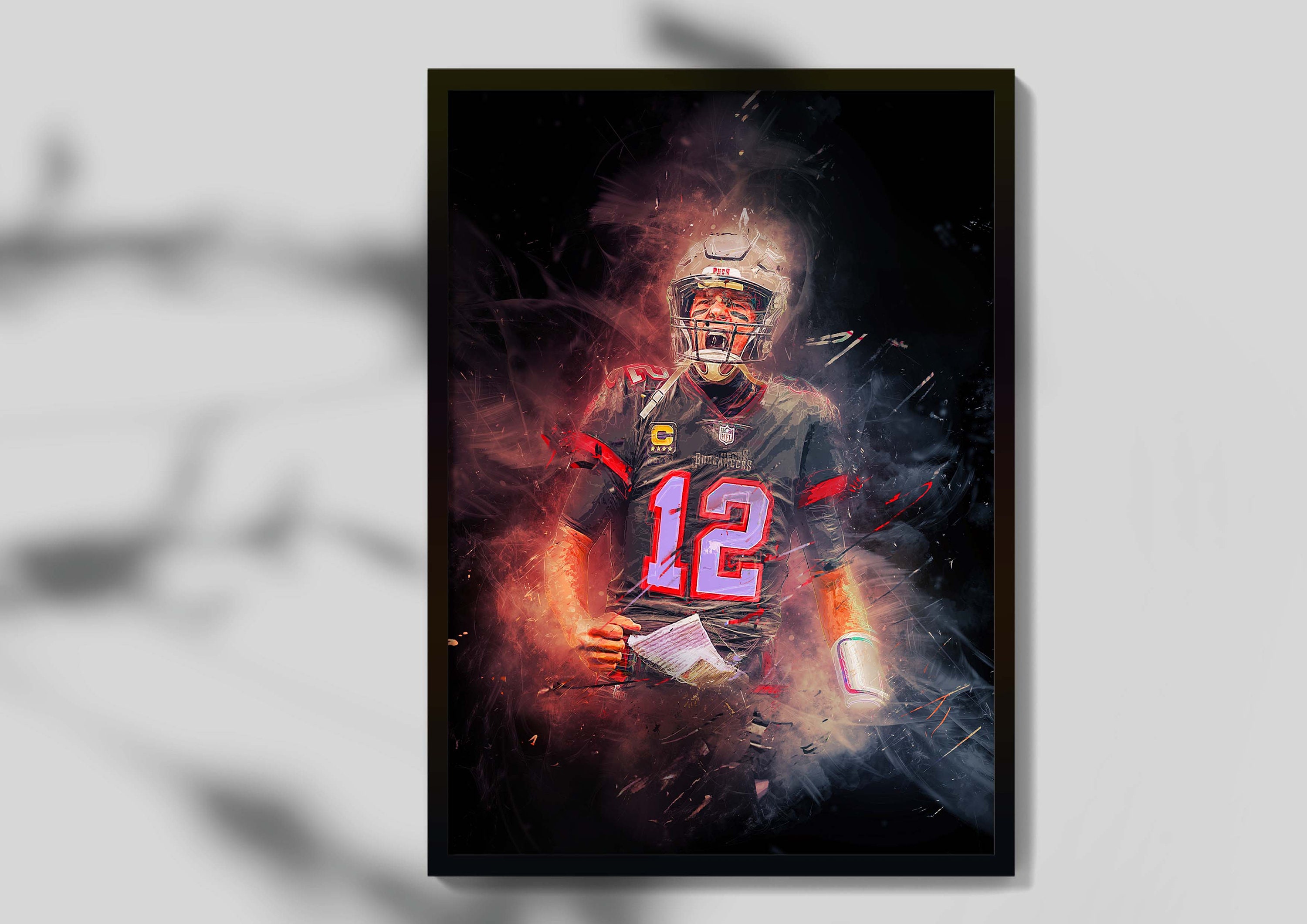 Tom Brady Wall Art | Digital Printable | Canvas | Poster | Gift for Him ...