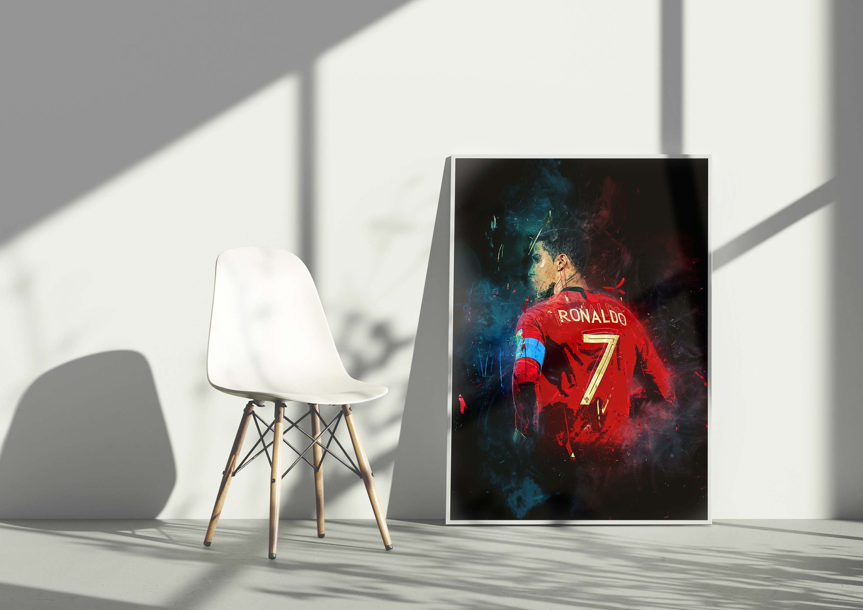 Cristiano Ronaldo Poster | Digital Printable | Canvas Wall Art | Gift ...
