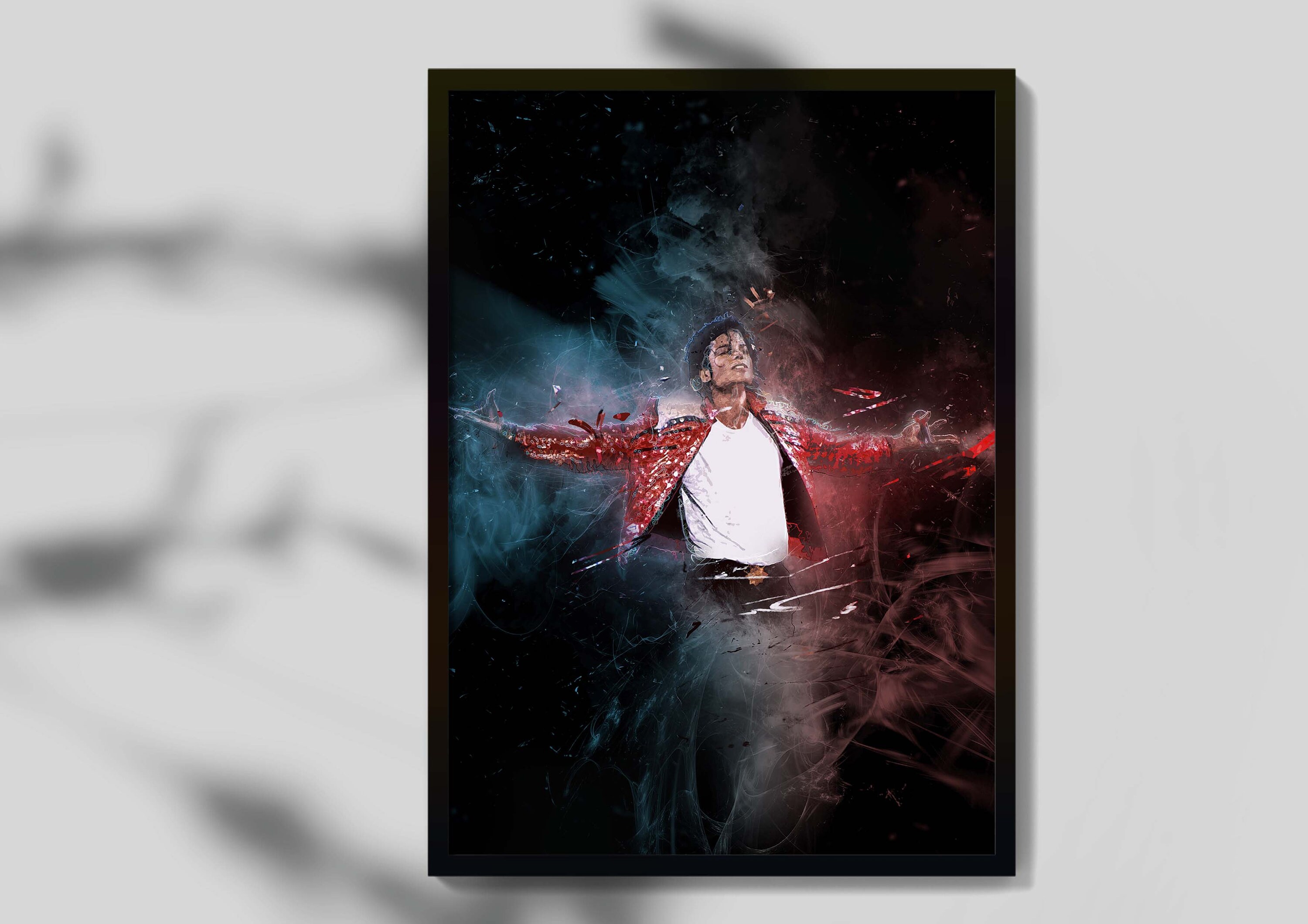 Michael Jackson Poster Digital Printable Canvas Wall Art Gift for Him ...
