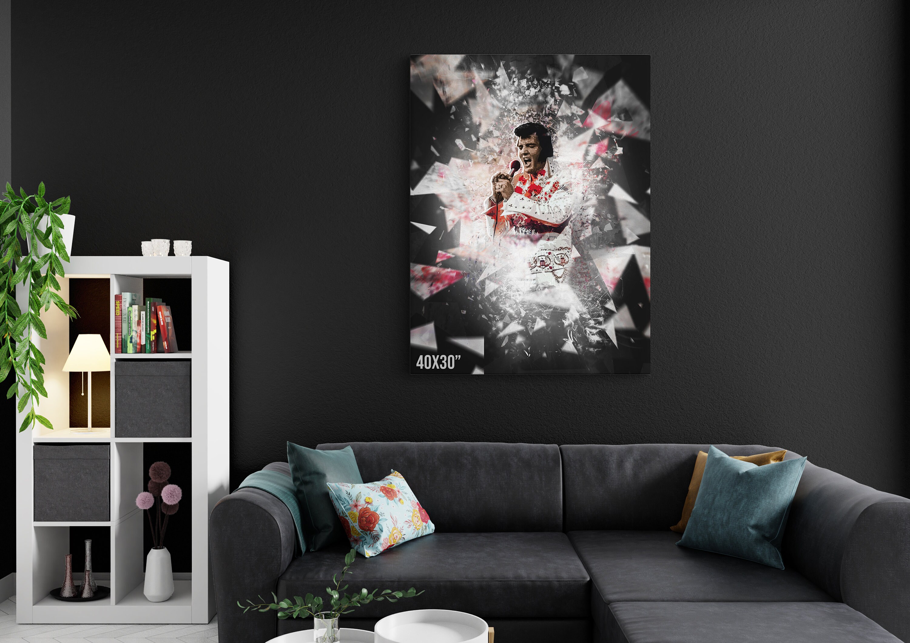 Elvis Presley Poster Digital Printable Canvas Wall Art Artist Gifts ...