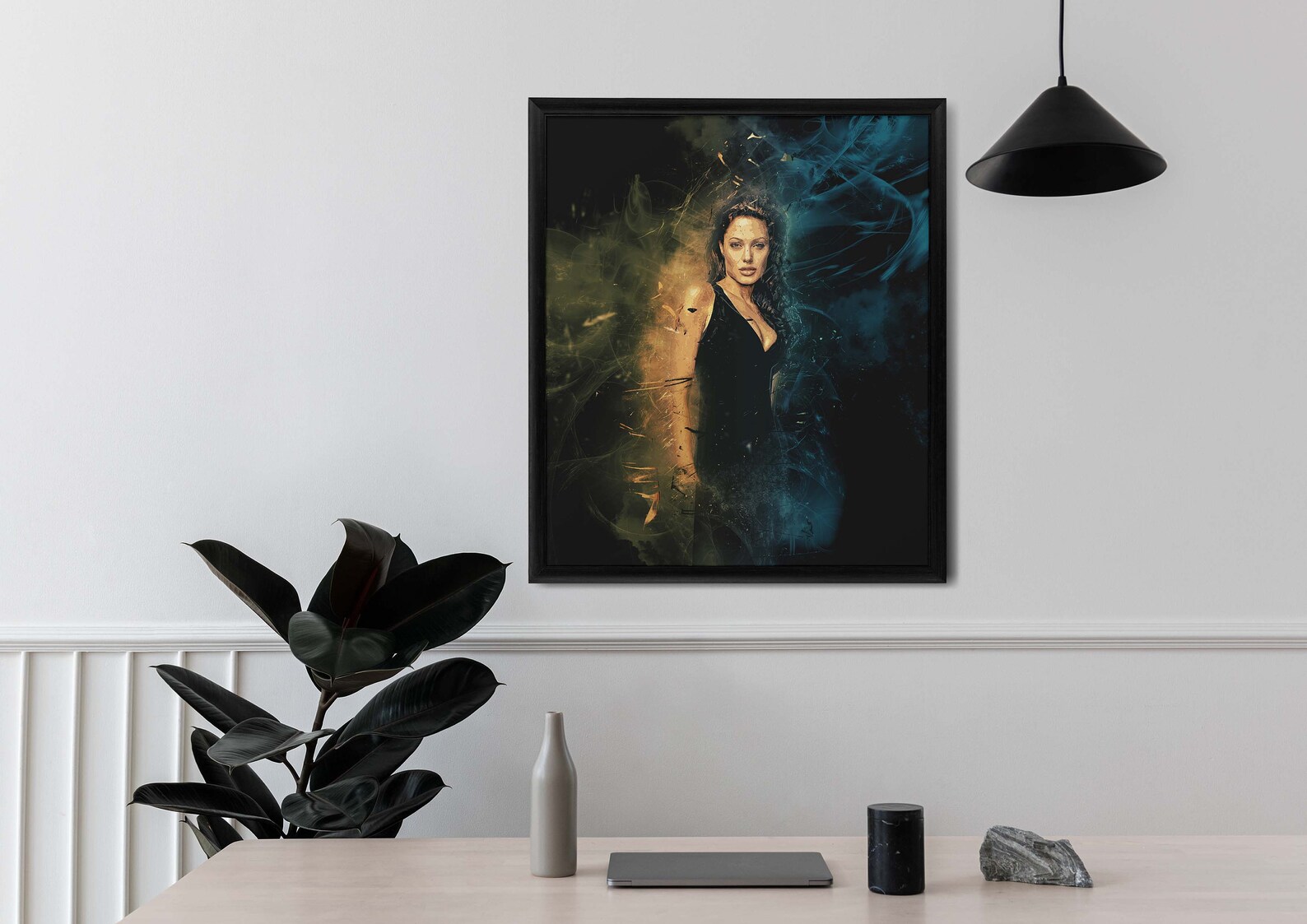 Angelina Jolie Poster | Hollywood | Digital Printable | Canvas Wall Art ...