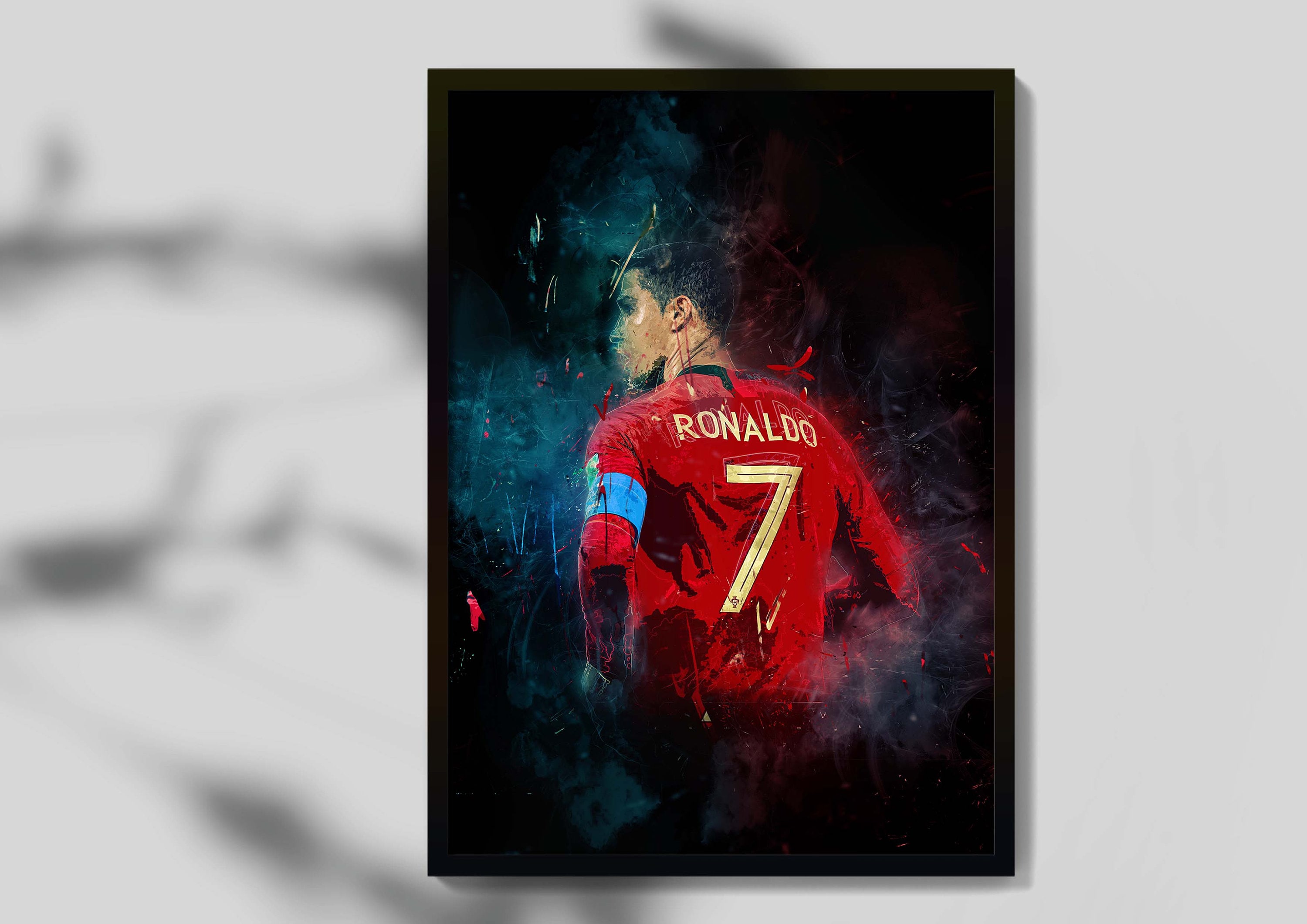 Cristiano Ronaldo Poster | Digital Printable | Canvas Wall Art | Gift ...