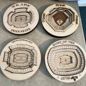 Stadium Art Coasters - Etsy