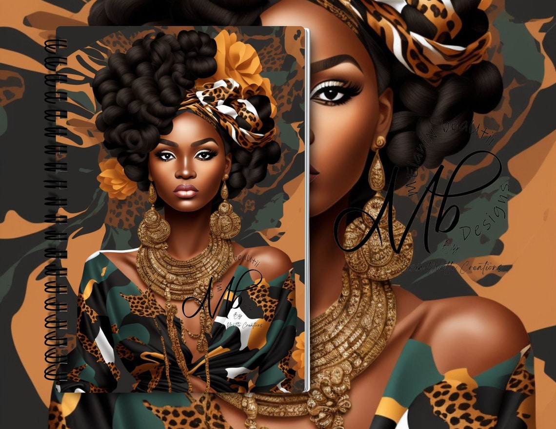 Leopard Woman 1 AI Upscaled Images, T-shirt, Tumbler, Journal and ...