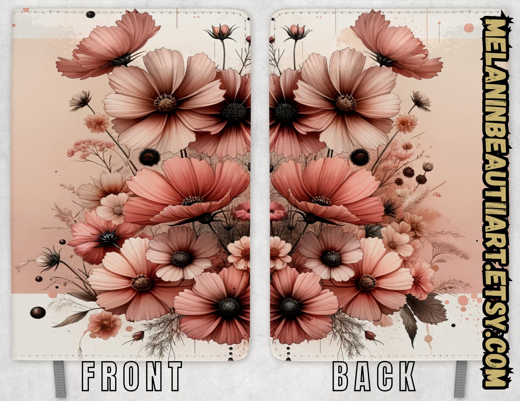 Cosmo-blooming Tranquility Journal & Tumbler Design Templates Digital ...