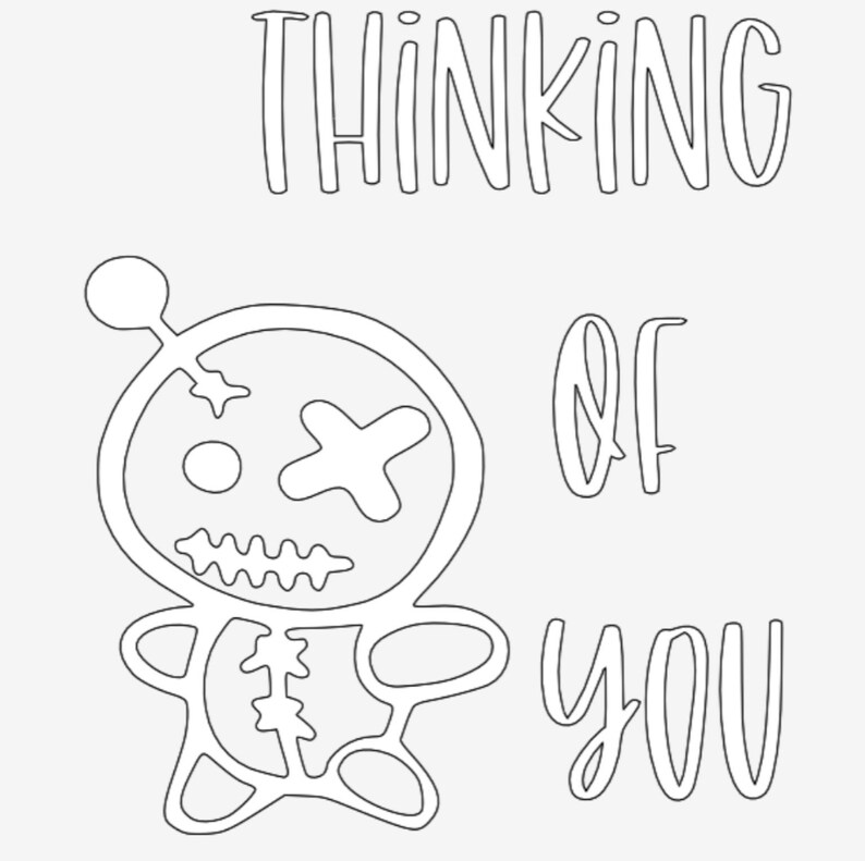 Thinking of You Voodoo Vinyl Decal Sticker - Etsy