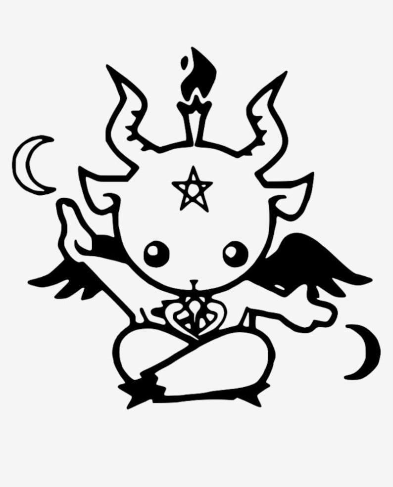Baby Baphomet Vinyl Decal Sticker - Etsy