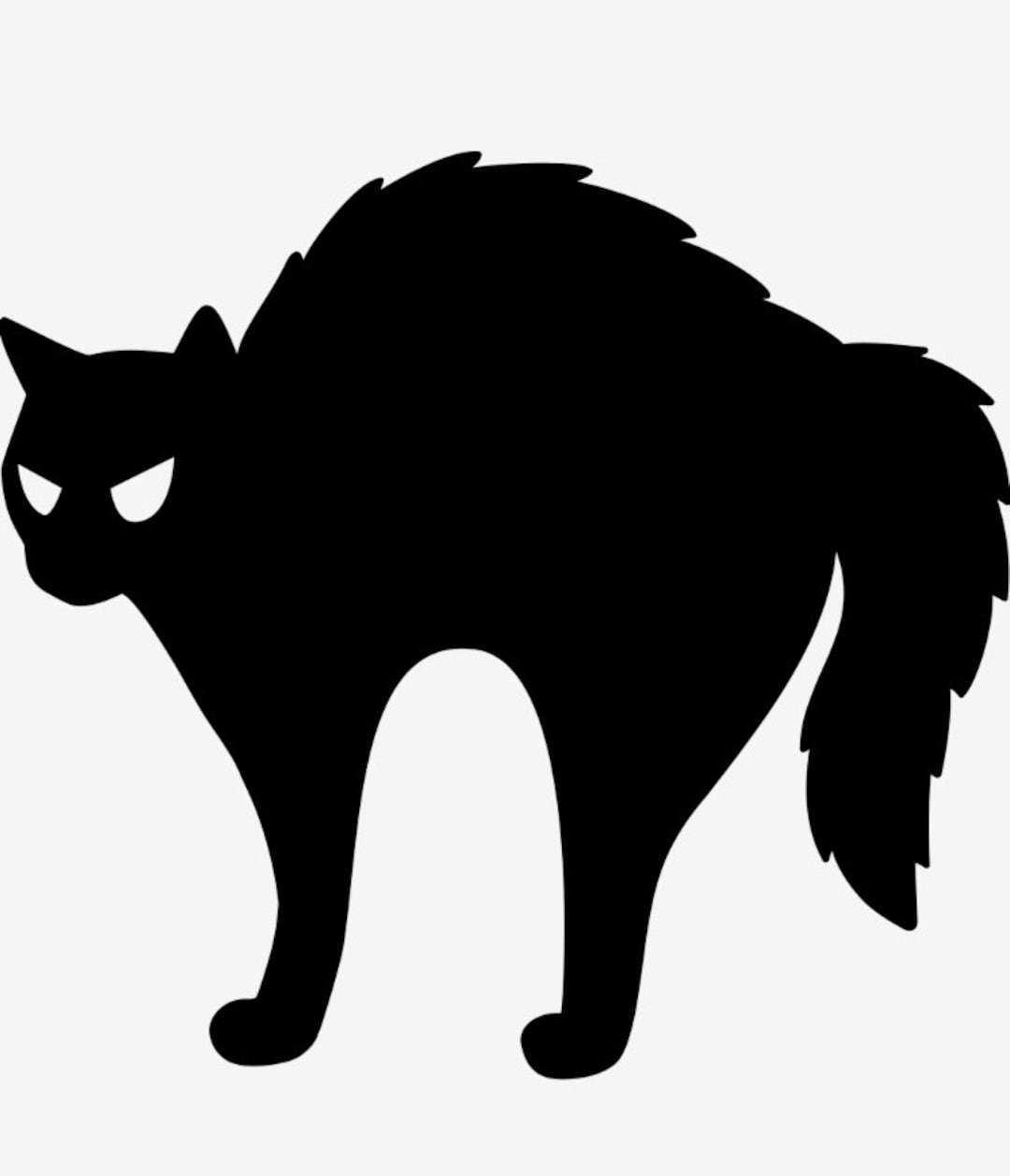 Black Cat Vinyl Decal Sticker - Etsy